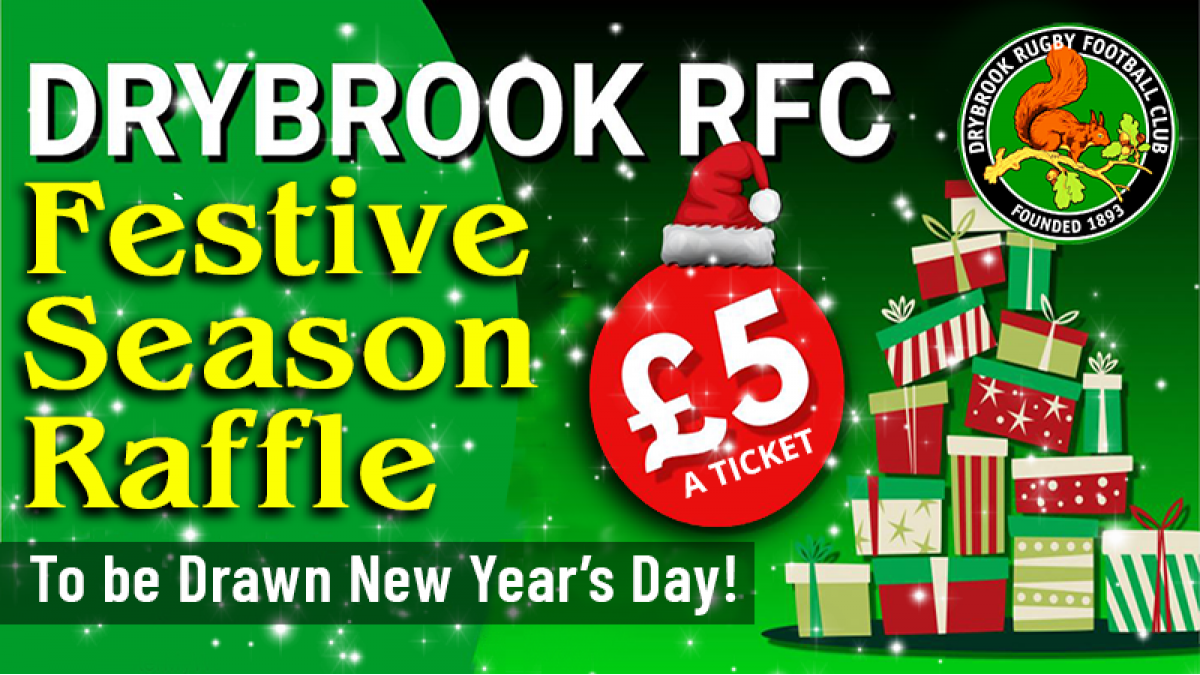 Enter Raffle to Win DRFC Festive Season Draw hosted by Drybrook RFC