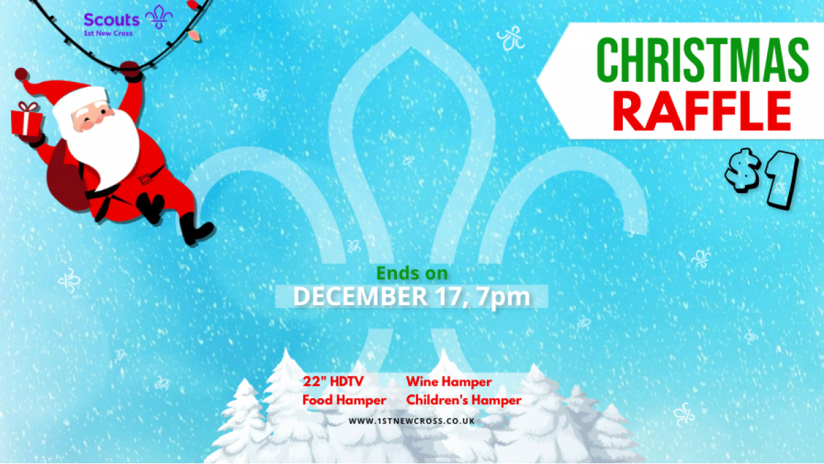 Enter Raffle to Win Christmas Raffle hosted by 1st New Cross