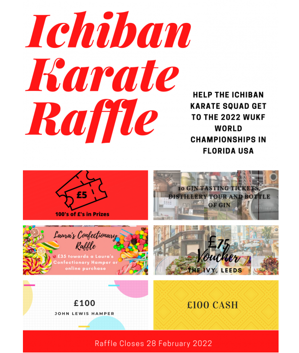 Enter Raffle to Win Luxury Prizes hosted by Ichiban Karate Leeds