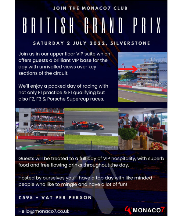Enter Raffle to Win British GP Qualifying x2 hosted by Berkeley Red