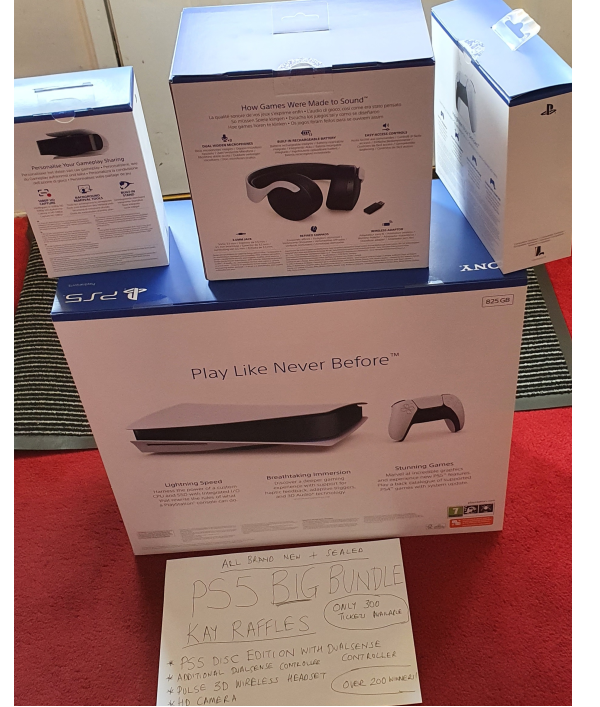 Enter Raffle to Win PS5 BIG BUNDLE FOR £4! hosted by Kay Raffles