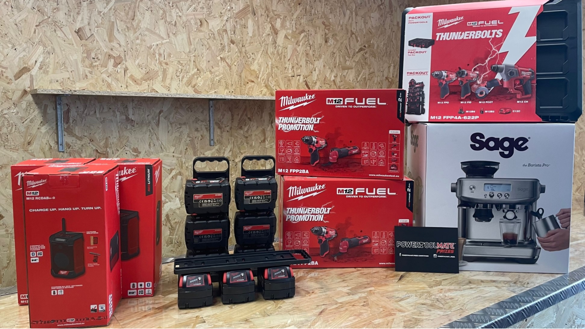 Enter Raffle to Win MILWAUKEE 10 PRIZE COMP hosted by Powertoolmate prizes