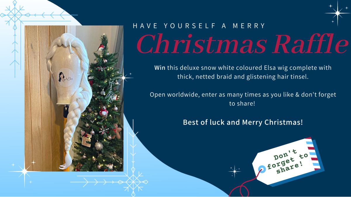 Enter Raffle to Win Christmas Elsa Wig 2022 hosted by Elena Faulkner