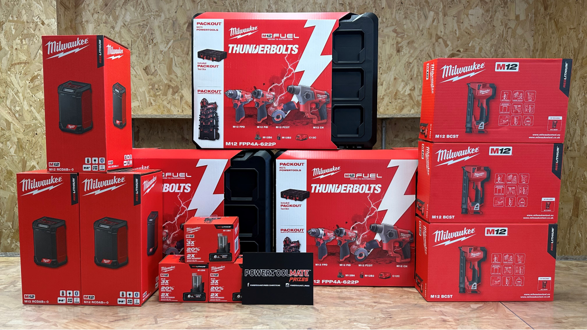 Enter Raffle to Win MILWAUKEE M12 BUNDLE X3 hosted by Powertoolmate prizes