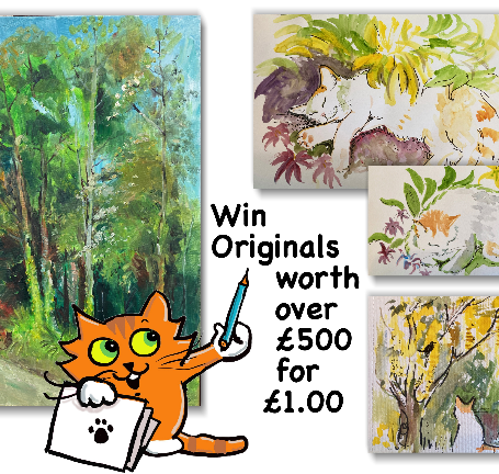 Enter Raffle to Win ORIGINAL WORKS OF ART hosted by sheila graber