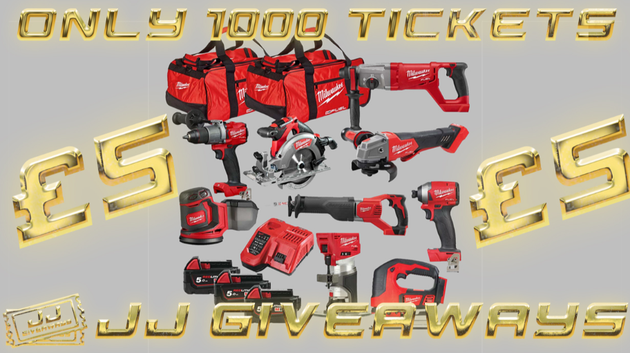 Enter Raffle to Win a Milwaukee M18 18V Cordless 9 Piece Kit hosted by ...