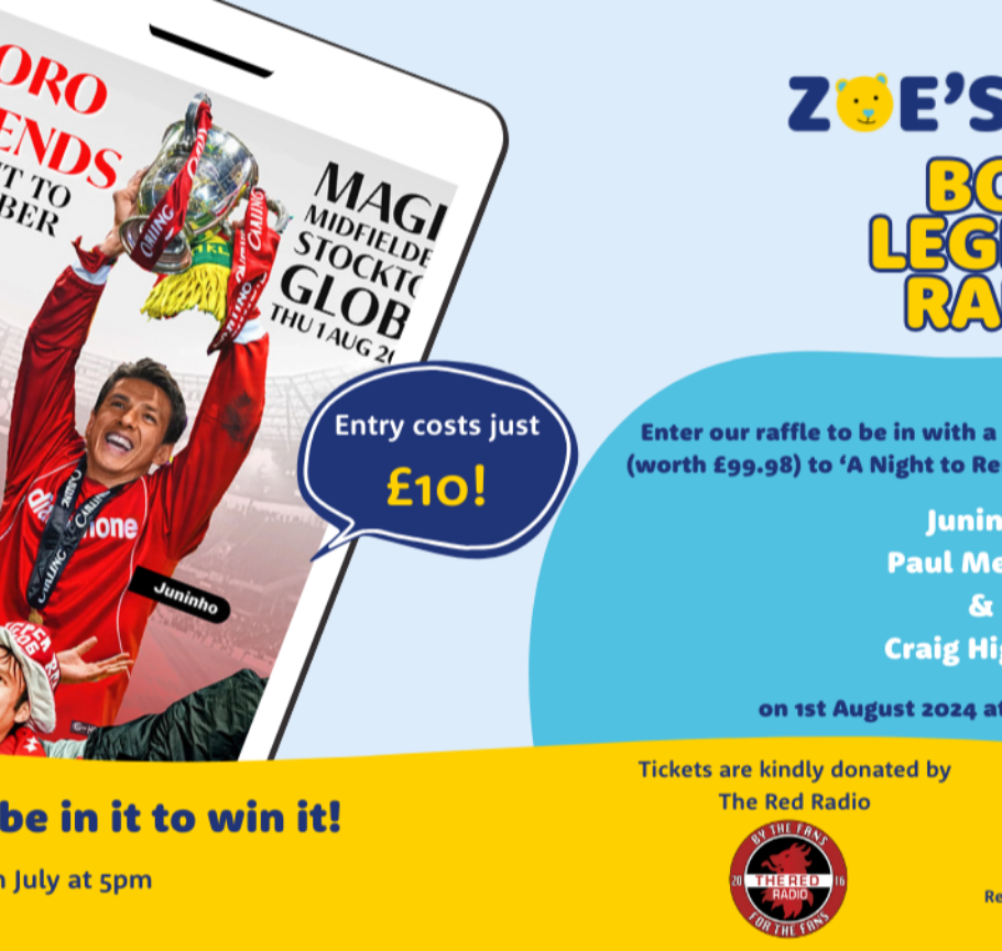 Enter Raffle to Win 2 Tickets for"Boro Legends - A Night to Remember ...