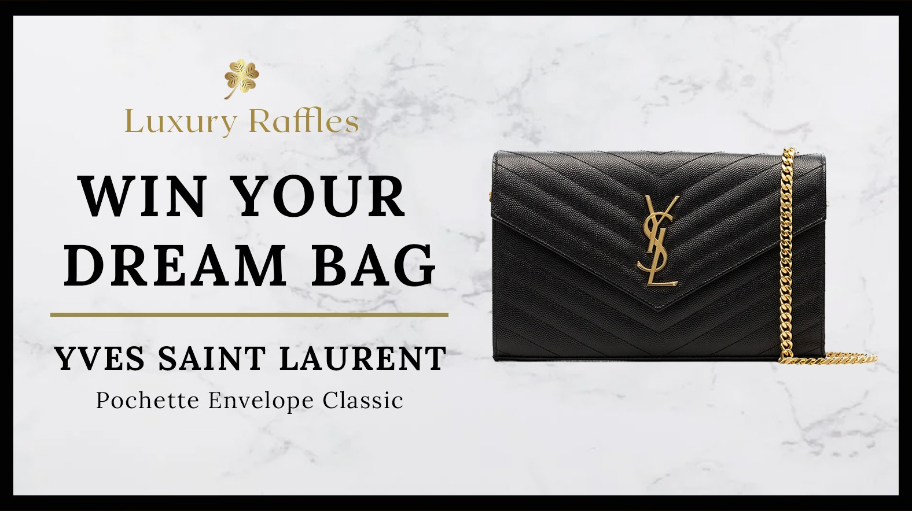 Enter Raffle to Win YSL Pochette Envelope Classic Black hosted by ...