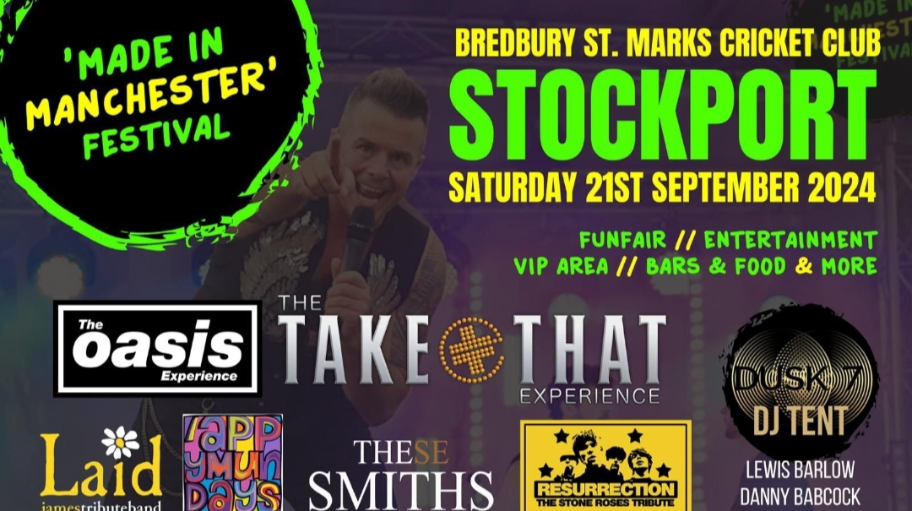 Enter Raffle to Win 4 tickets to Made in Manchester Gig hosted by Team ...