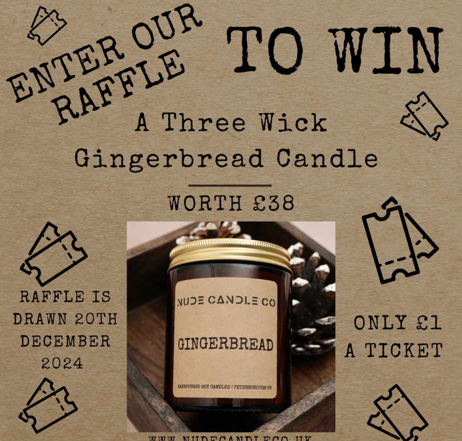 Enter Raffle to Win Three wick gingerbread candle hosted by Blackboard ...