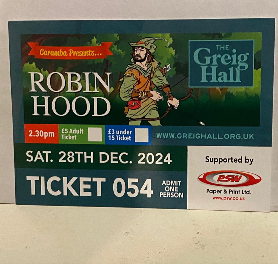 Enter Raffle to Win Greig Hall Events Tickets hosted by Alcester Town ...