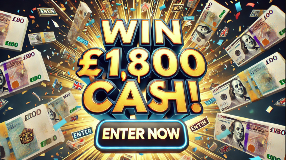Enter Raffle to Win £1,800 CASH - One Winner, 100% Guaranteed! hosted ...