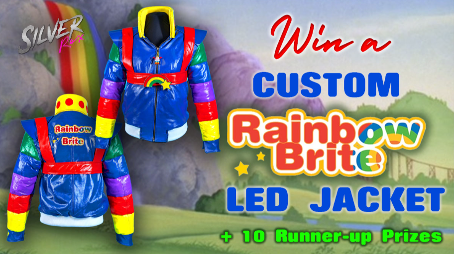 Enter Raffle to Win A CUSTOM RAINBOW BRITE LED JACKET hosted by SILVER ROX