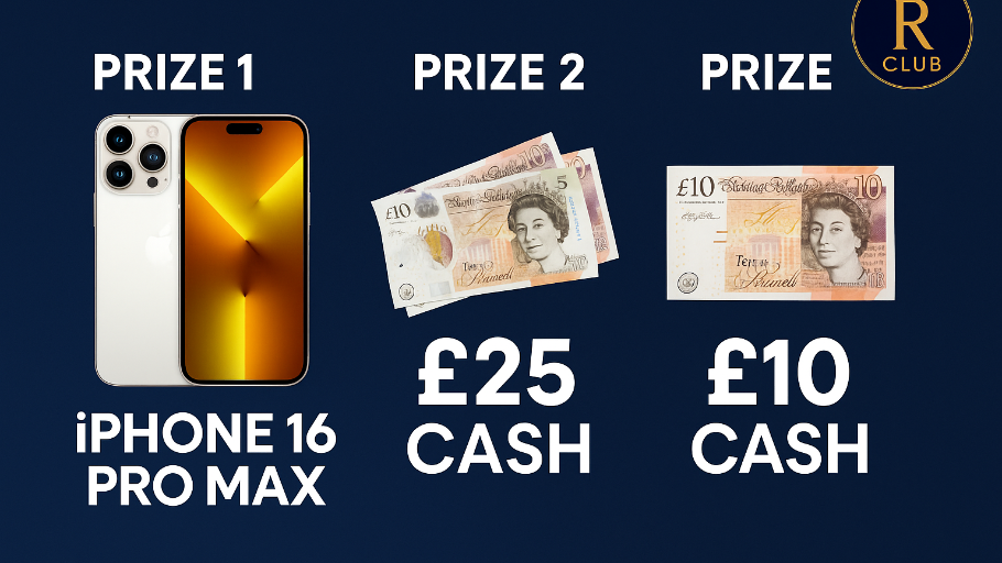 Enter Raffle to Win Win the New iPhone 16 Pro Max Only £2.50! hosted by ...