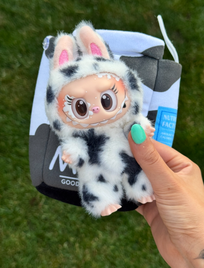 Enter Raffle to Win A CUSTOM COW LABUBU (LAMOOMOO) & MILK CARTON hosted ...
