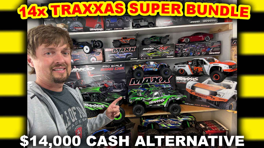 Enter Raffle to Win 14x Traxxas RC Car SUPER BUNDLE hosted by Kevin Talbot