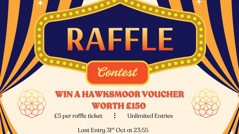 Enter Raffle to Win £150 to spend at Hawksmoor! hosted by PsyCare UK