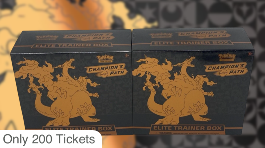 Enter Raffle to Win 2 Pokemon Charizard Champions Path Collector Boxes ...