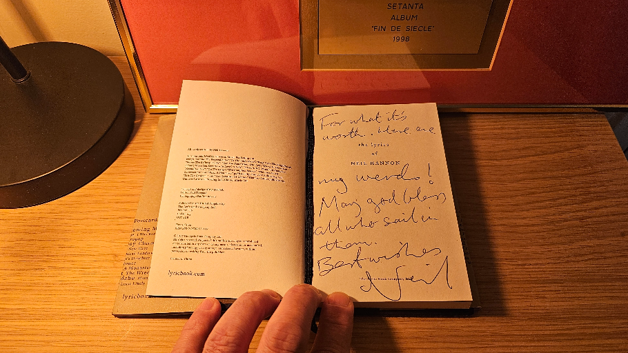 Enter Raffle to Win A signed copy of "The lyrics of Neil Hannon" hosted ...