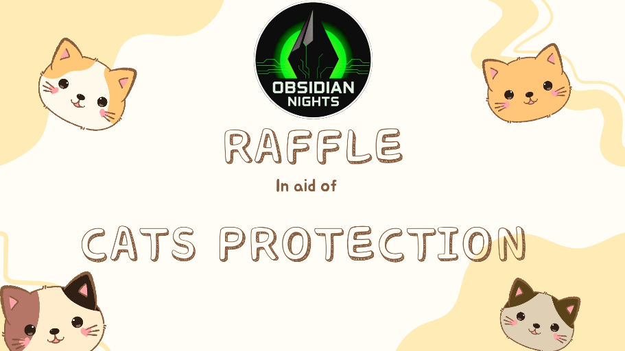 Enter Raffle to Win Raffle in aid of Cats Protection hosted by Obsidian ...