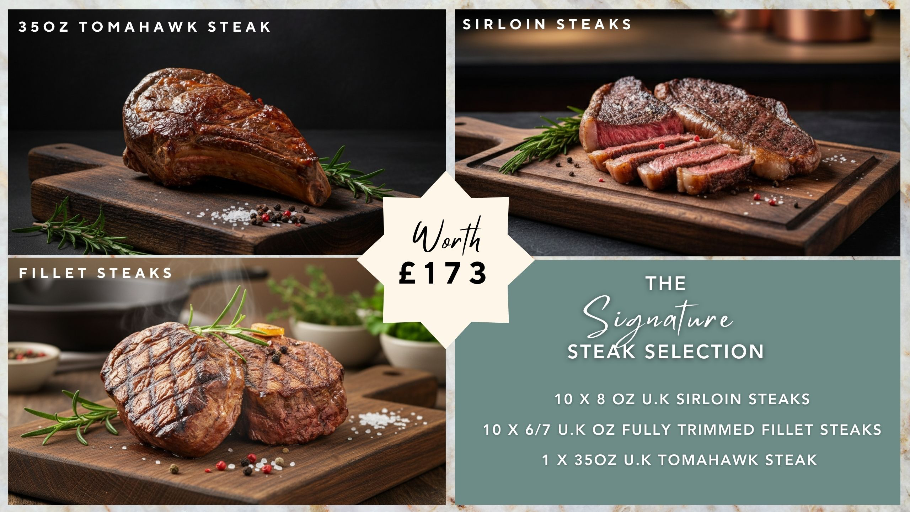 Enter Raffle to Win The Signature Steak Selection Worth £173 hosted by ...